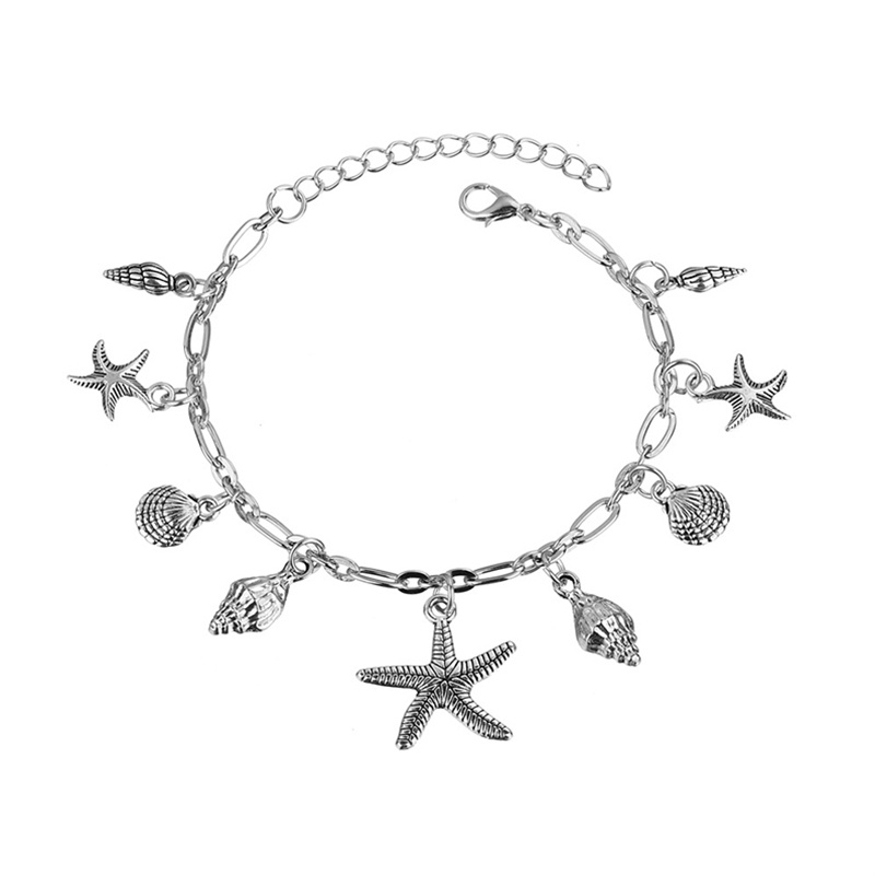 Classic Starfish Conch Shell Pendant Anklet Beach Foot Jewelry | Shop ...