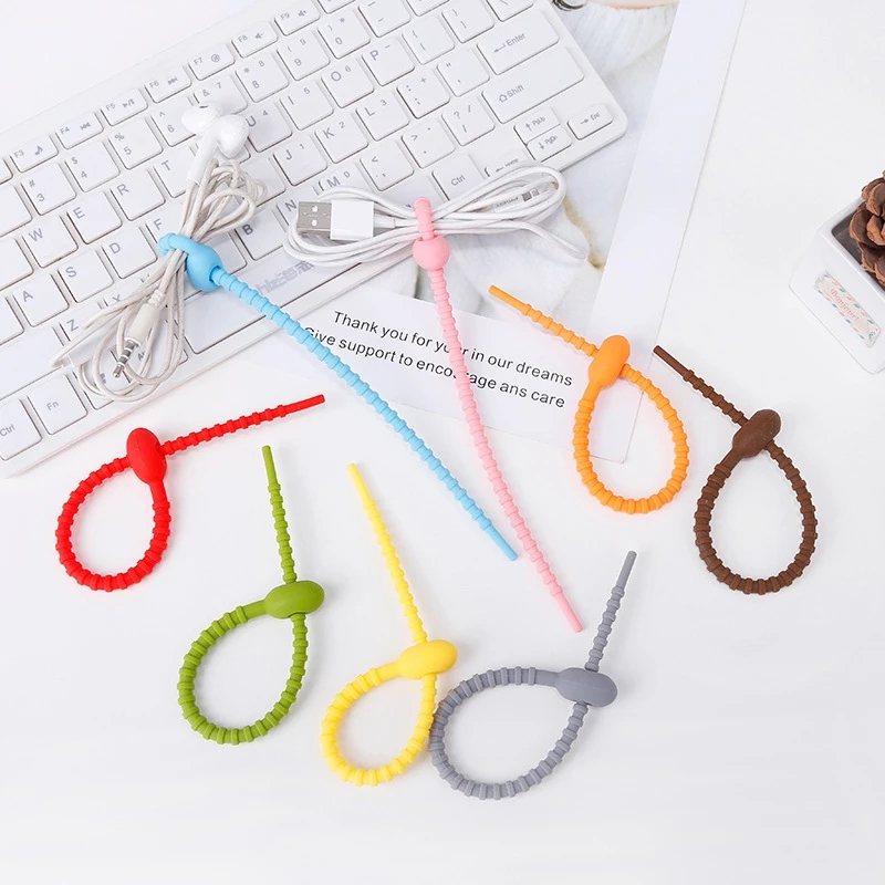 solid color silicone wire ties storage chargign cable - {region_name}