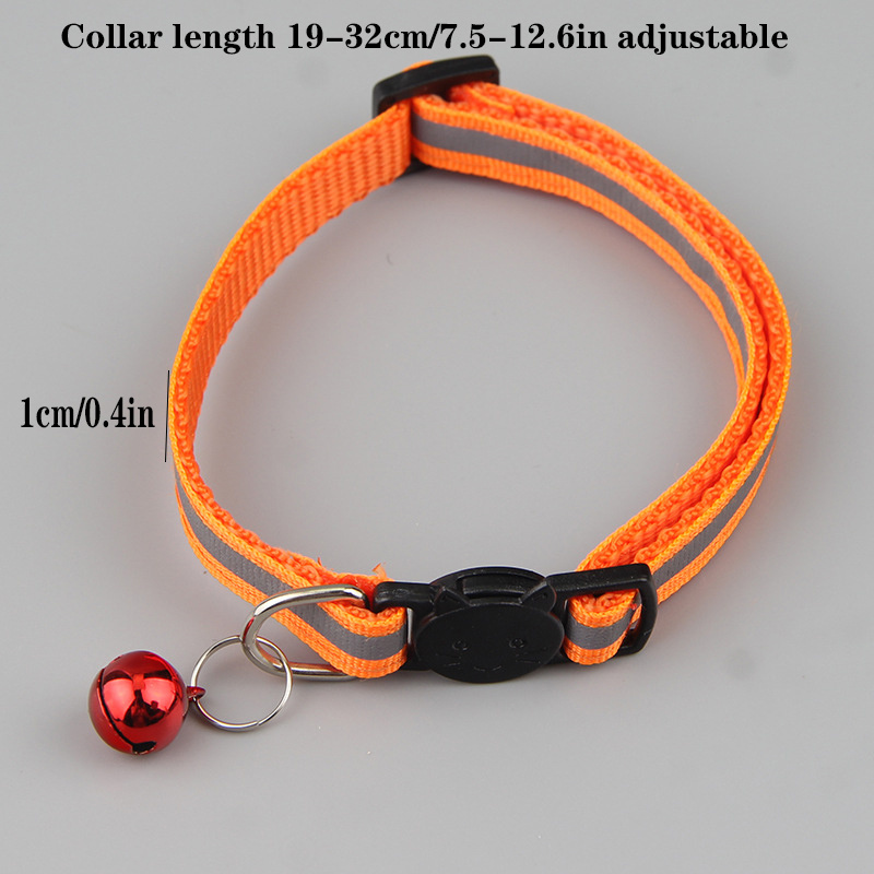 Reflective Cat Collars Bell Buckle Stylish Safe Pet - Temu United Kingdom