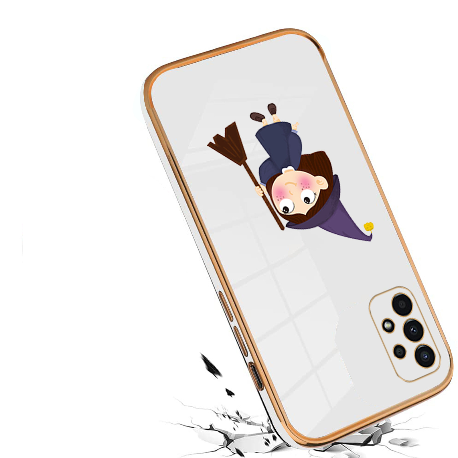 Halloween Mobile Phone Case, Galvanized Silicone Full Bag Fall ...