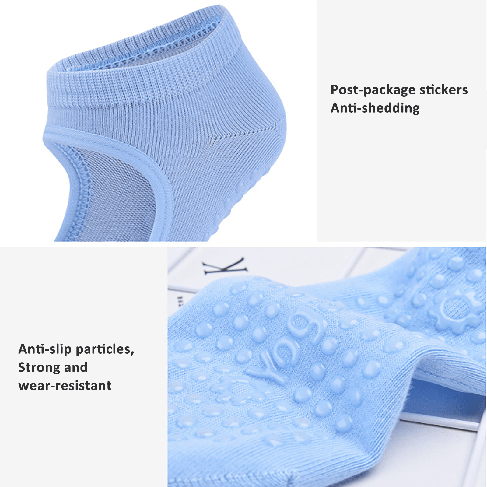 Yoga Grip Bottom Socks Breathable Comfortable Toe Split - Temu Norway