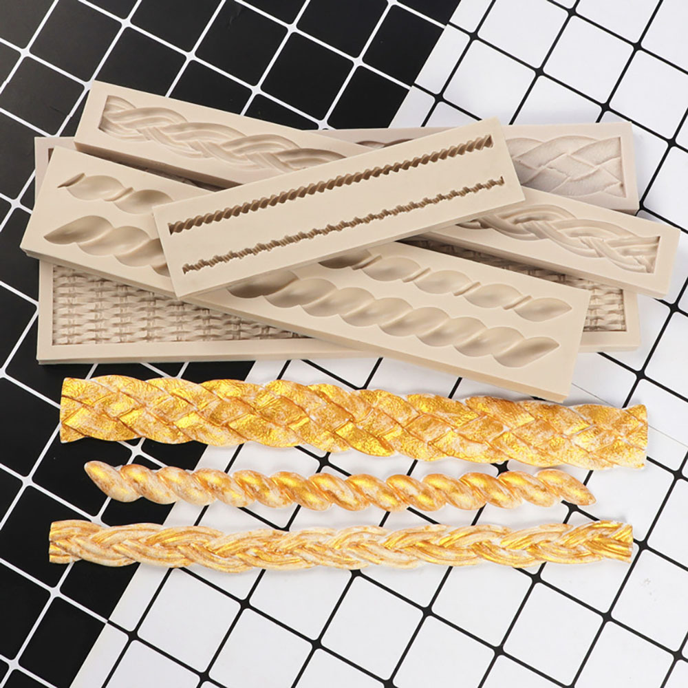rope silicone mold polymer clay strip lace border fondant - Temu Australia