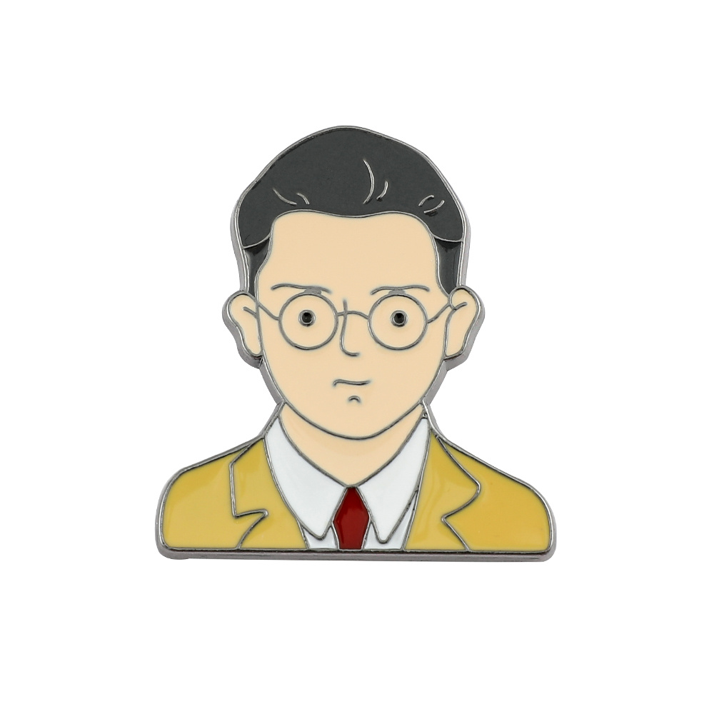 Boys And Girls Creative Vintage Celebrity Metal Badge Pin Decorative ...