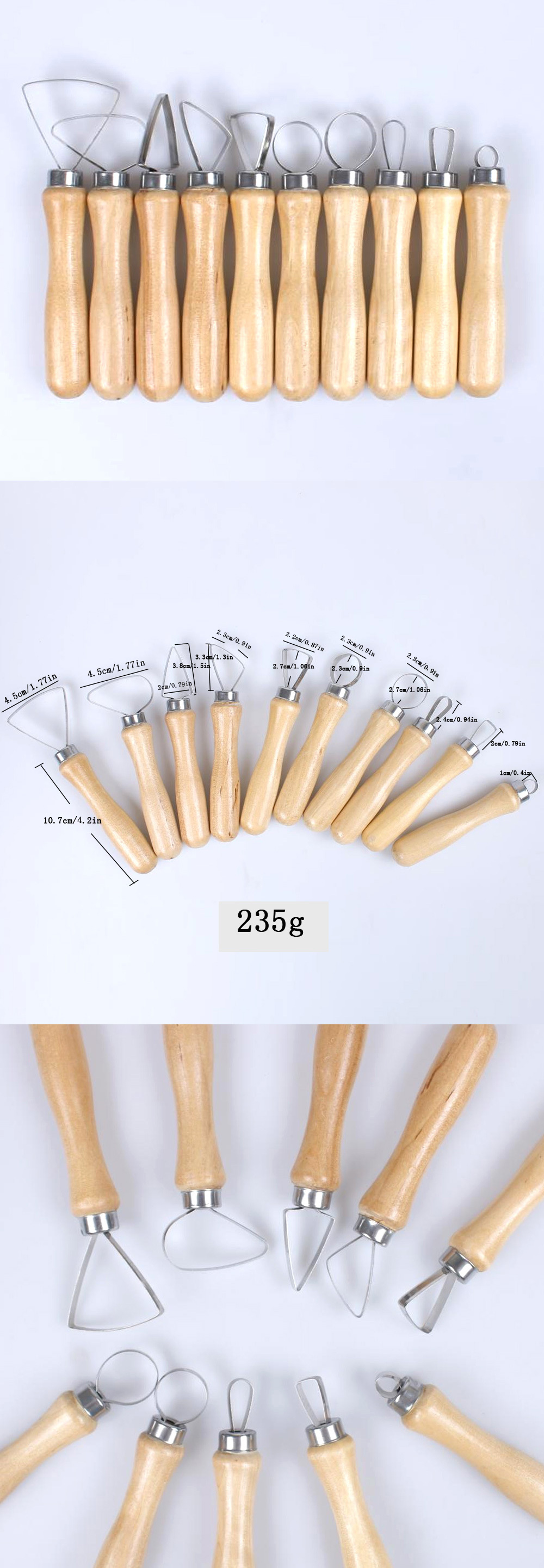 Large Handle Pottery Clay Sculpting Carving Tool Trimming Knife Clay ...