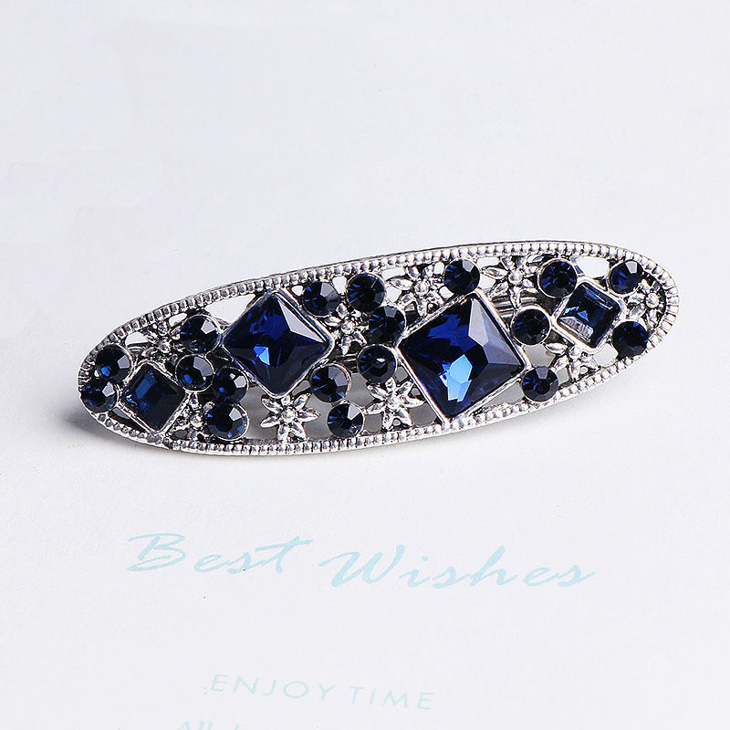 Sparkling Hair Barrettes Vintage Hair Clip Navy - Temu Ireland