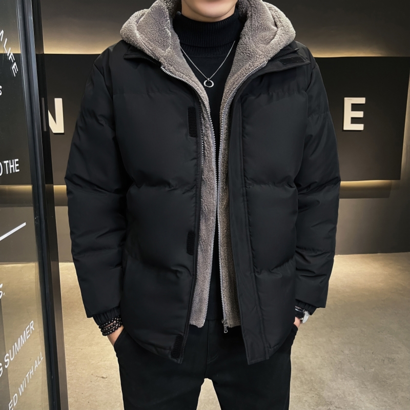 Men's Thickened Warm Hooded Cotton-padded Jacket Coat For Winter - Men ...