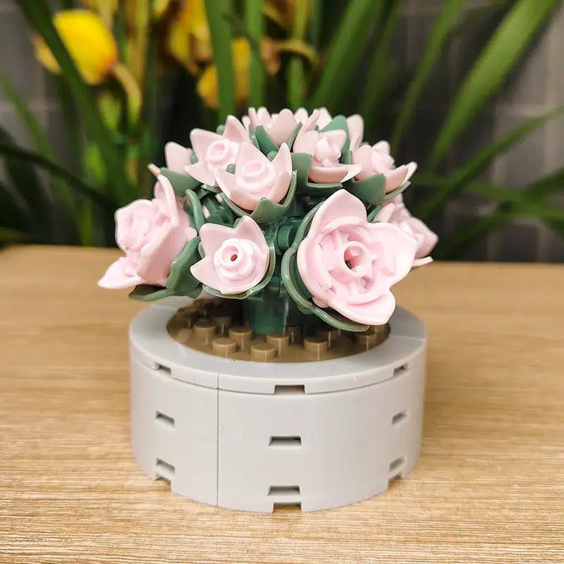 mini building block creative flower small bonsai 3d model - Temu Australia