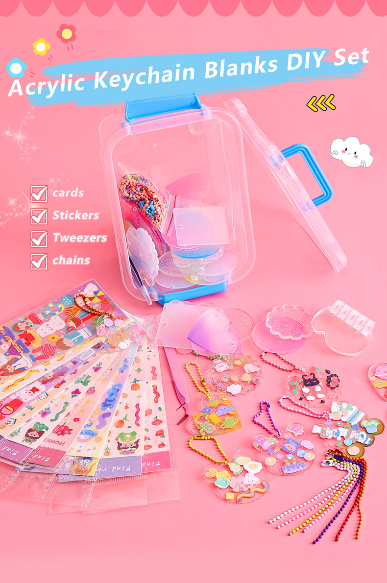 diy glitter acrylic keychain blanks acrylic clear glitter - {region_name}