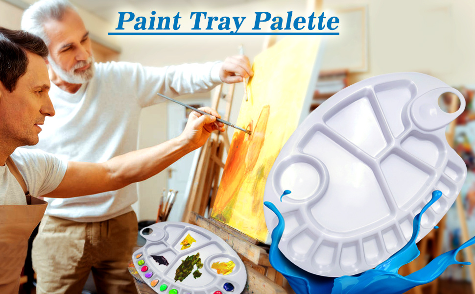 Large Paint Tray Pallet Plastic Paint Palette Non stick - Temu