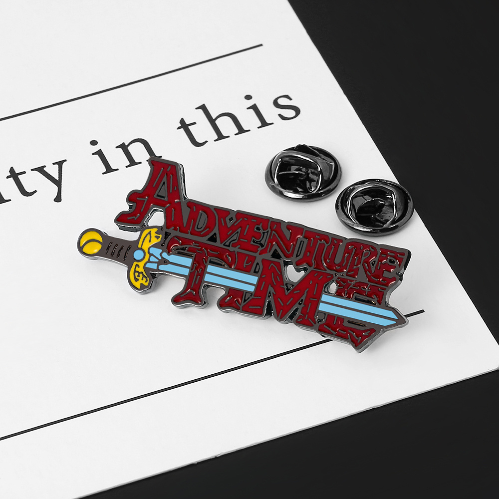 "unique Black Brooch Pins "" "" Letter Badge - Temu United