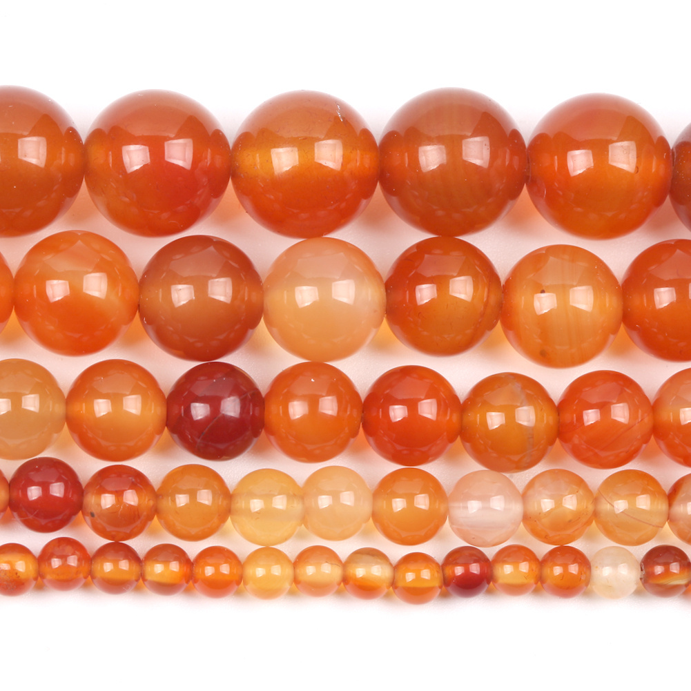 Red Agates Loose Beads Jewelry Making Diy - Temu Australia
