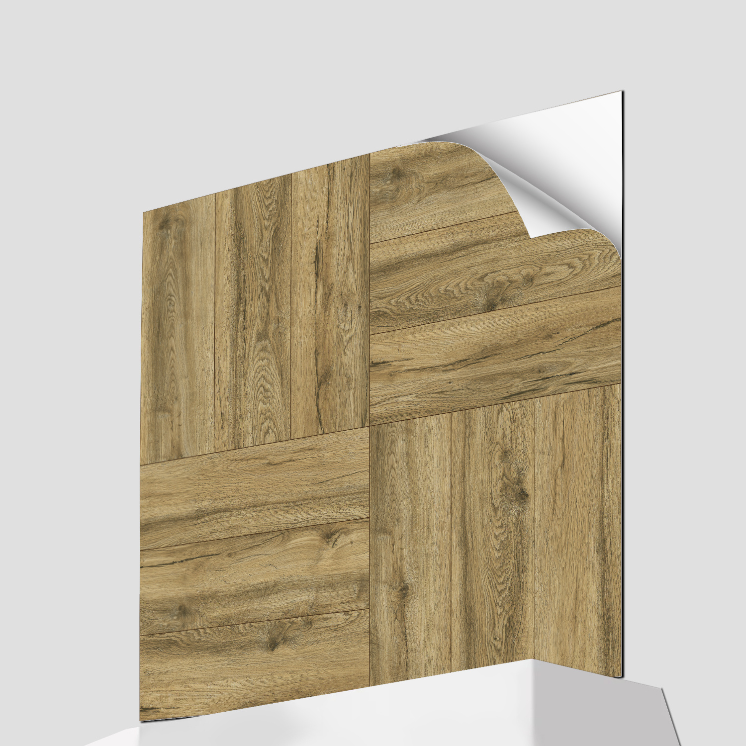 Imitation Wood Grain Ceramic Tile Floor Sticker Thickened - Temu New ...