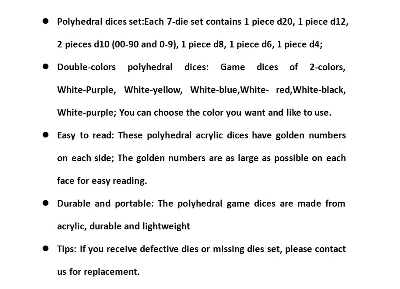7 Double colors Dice Sets Compatible Famous Game Table Games - Temu 7 Double colors Dice Sets Compatible Famous Game Table Games - Temu
