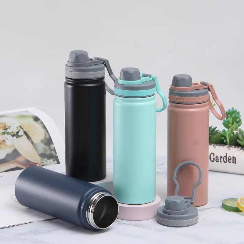sports water bottle stainless steel vacuum mug outdoor - Temu