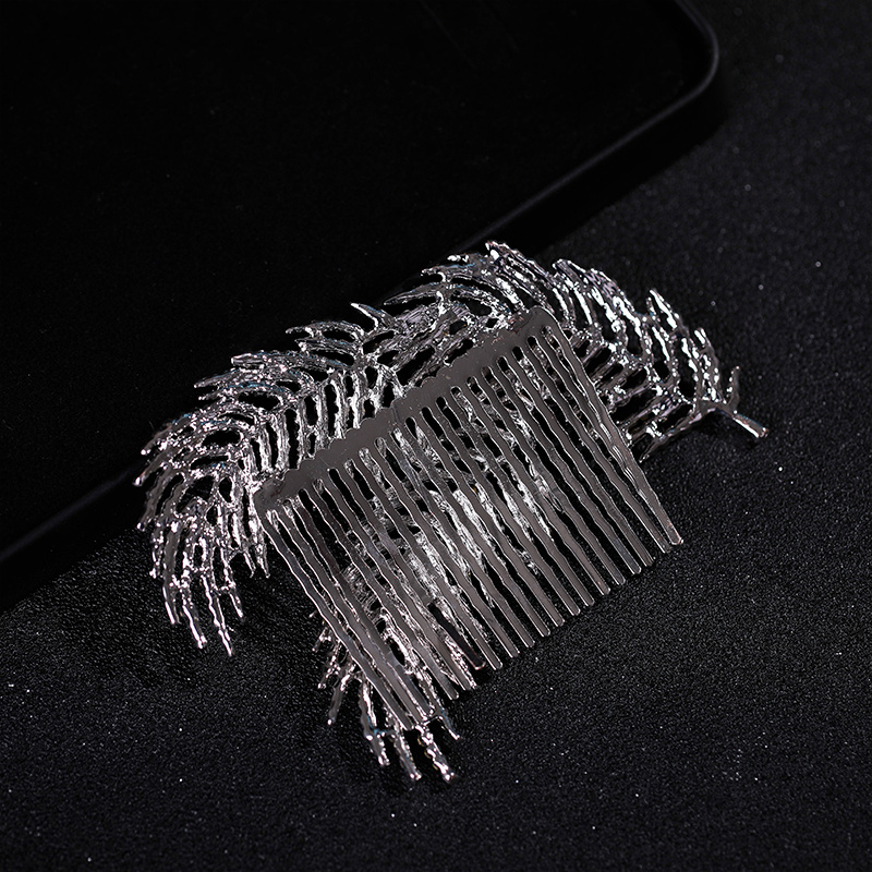 silvery crystal wedding hair comb hair - Temu Norway