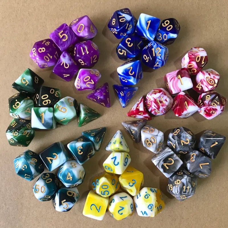 7 Double colors Dice Sets Compatible Famous Game Table Games - Temu 7 Double colors Dice Sets Compatible Famous Game Table Games - Temu