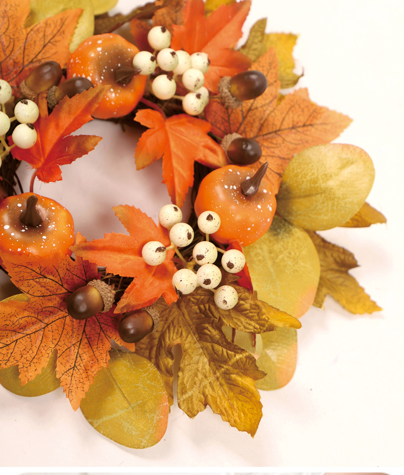 Artificial Maple Wreath Decorative Eucalyptus Wreath - Temu United Kingdom