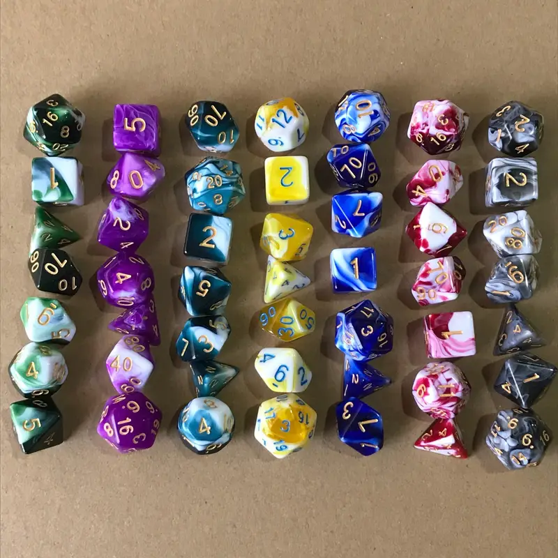 7 Double colors Dice Sets Compatible Famous Game Table Games - Temu 7 Double colors Dice Sets Compatible Famous Game Table Games - Temu