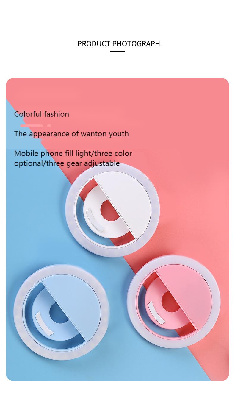 Rechargeable Mini Mobile Phone Led Self Portrait Lamp - Temu Australia