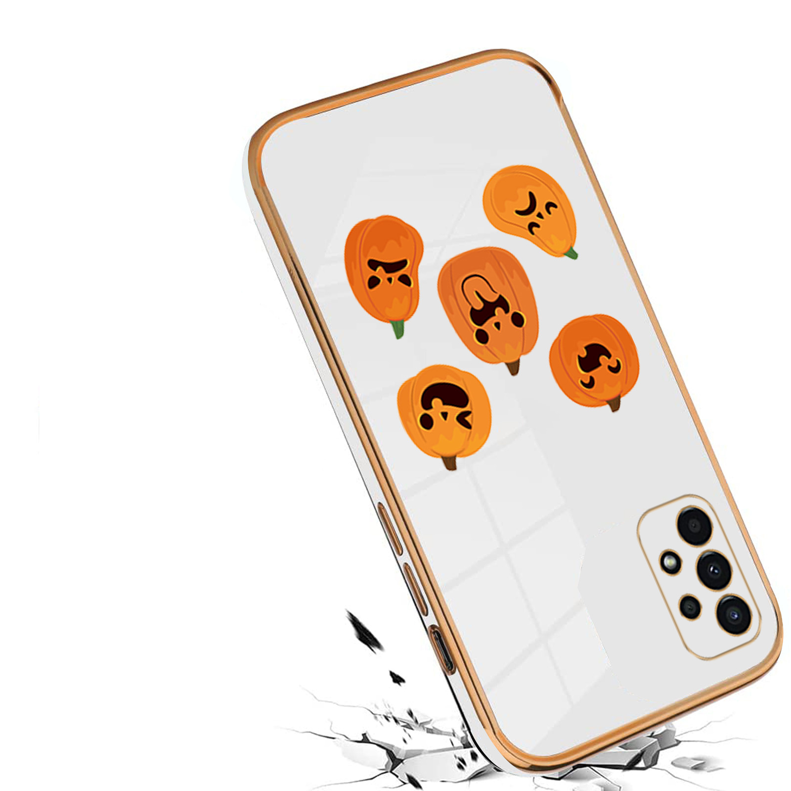 Halloween Mobile Phone Case, Galvanized Silicone Full Bag Fall ...