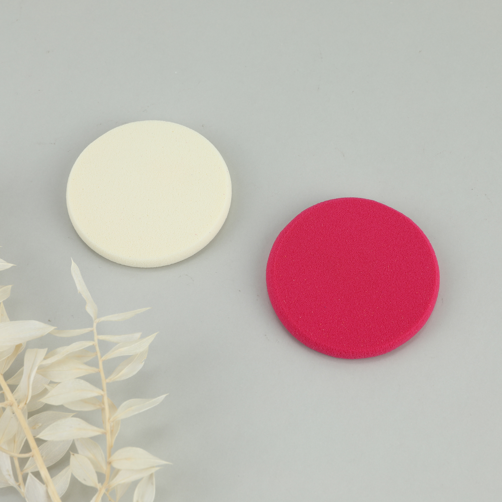 round makeup sponges beauty face primer compact powder puff - Temu New ...