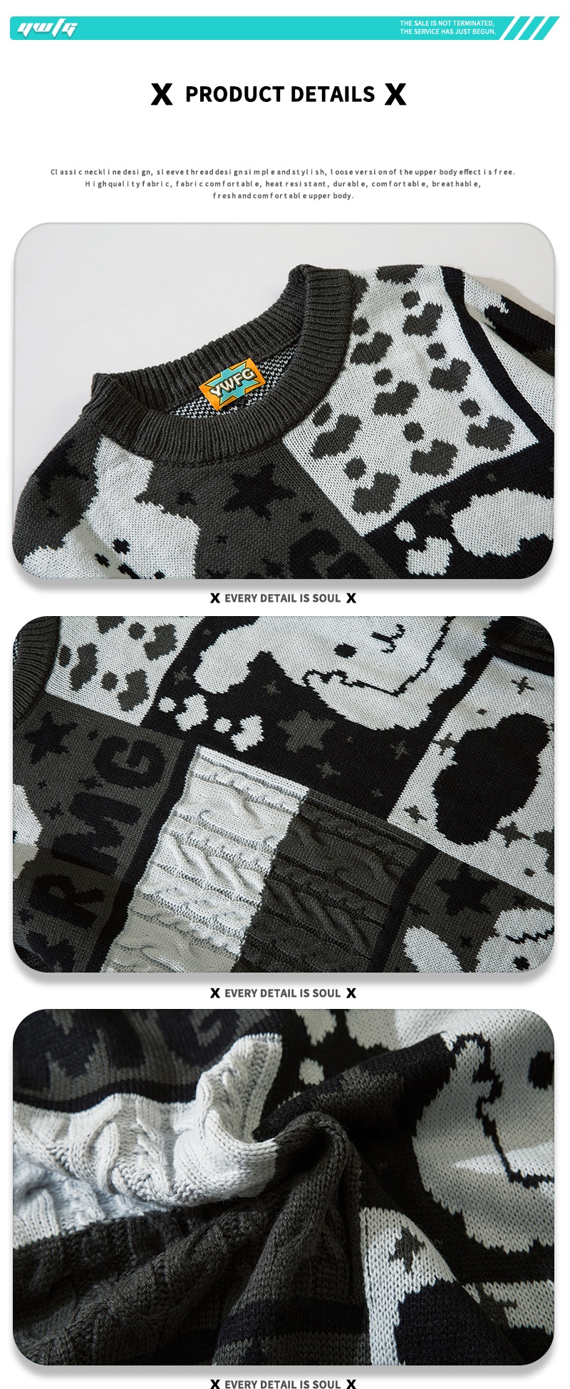 Rabbit Pattern Knitted - Temu Denmark