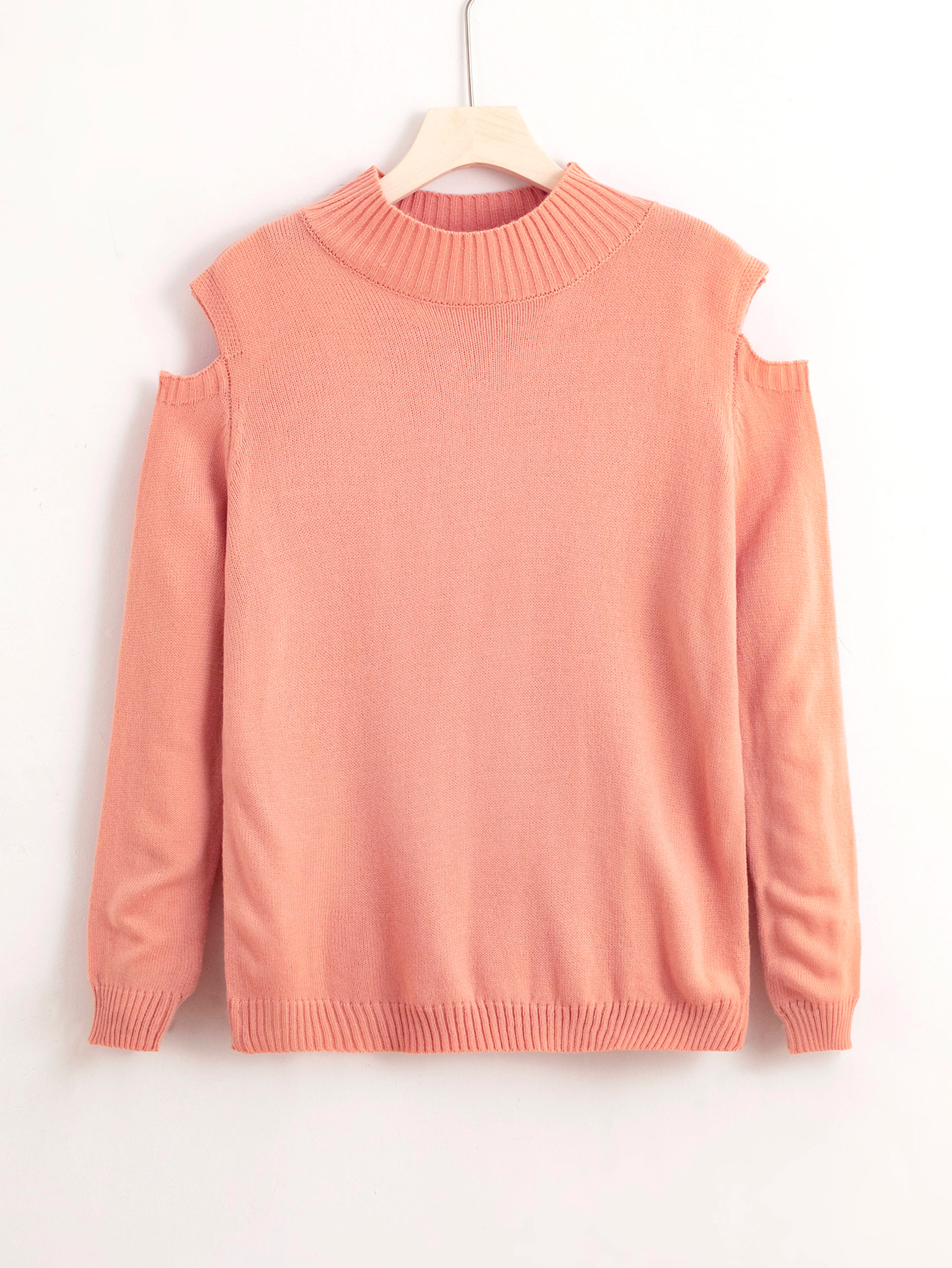 Plus Size Round Neck Cut Solid Sweater Women's Plus Medium - Temu Australia