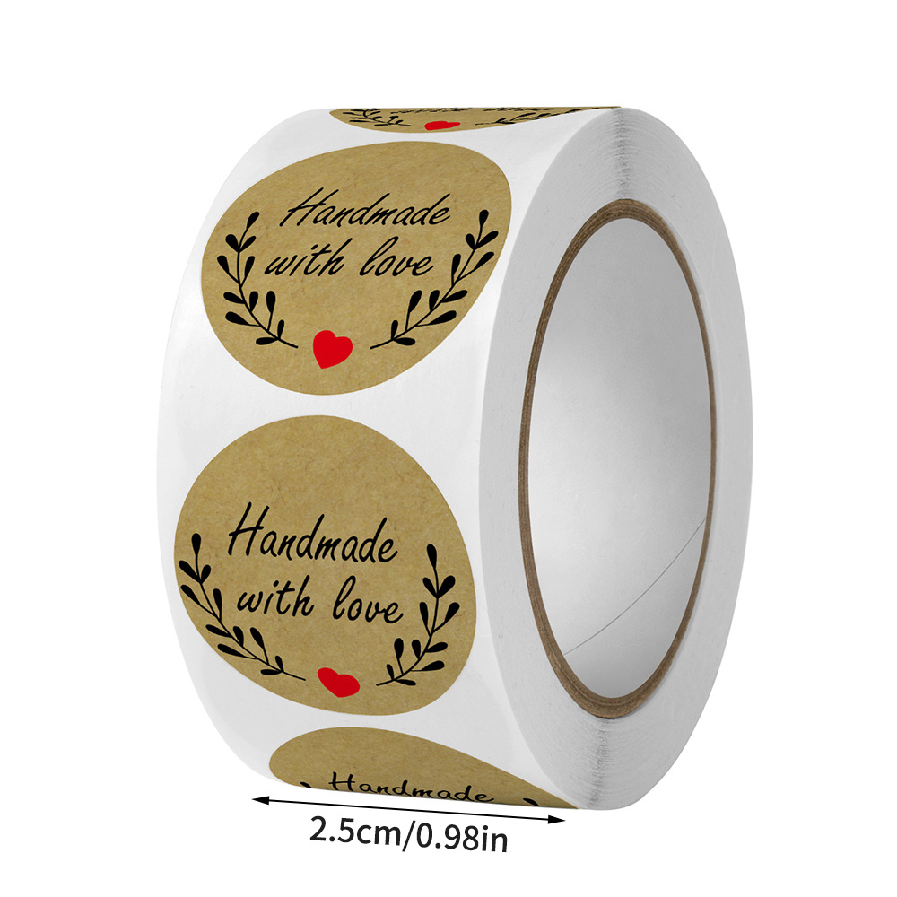 Thank You Stickers Adhesive Labels Kraft Paper Decorative - Temu ...