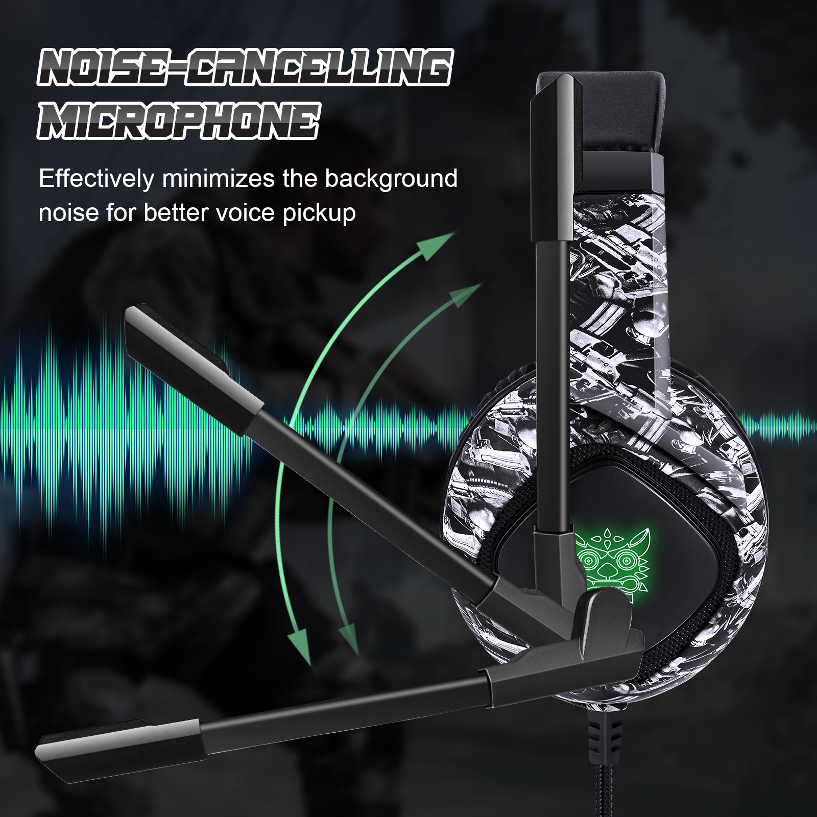 Illuminated ear Wired Gaming Headset Headphones Get - Temu United Arab ...