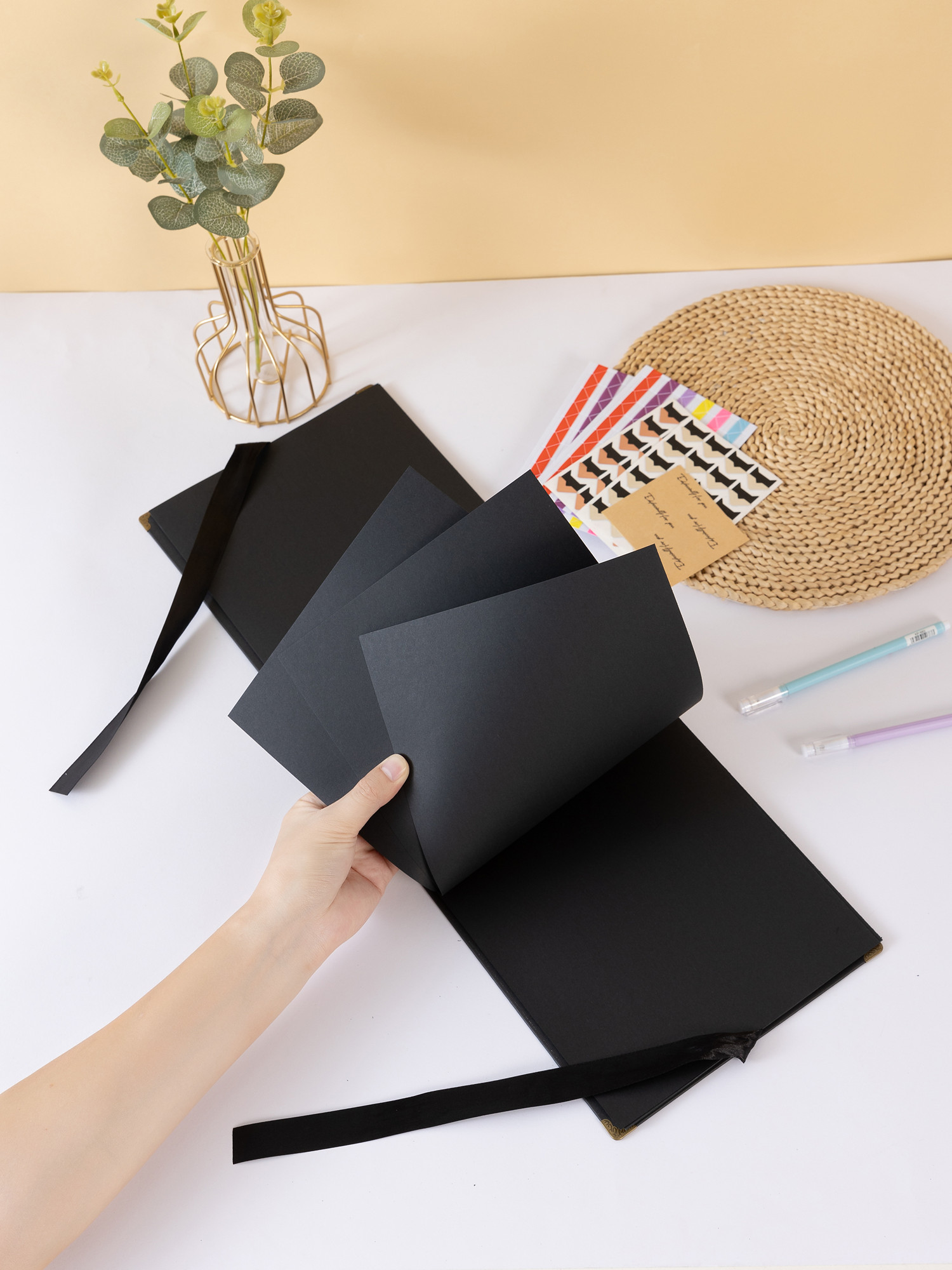 Paper Album Self adhesive Scrapping Album Creative - Temu