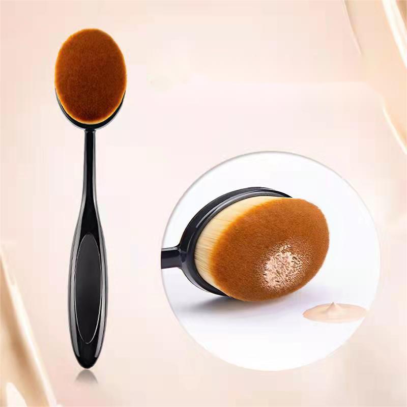 Oval Foundation Brush Quick Application Flawless Blending - Temu Australia