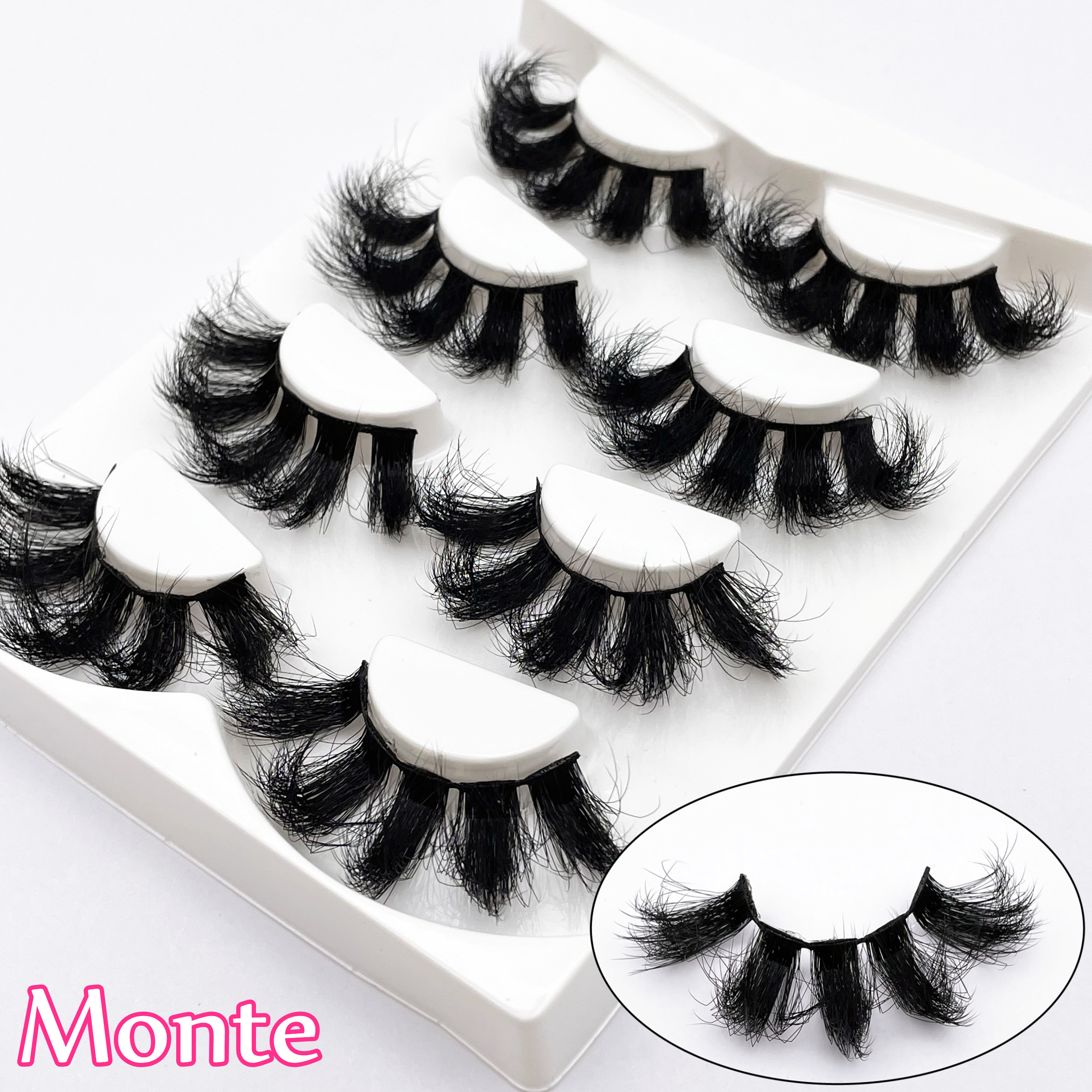 new 5d soft fluffy wispy natural mink eyelash makeup - Temu New Zealand