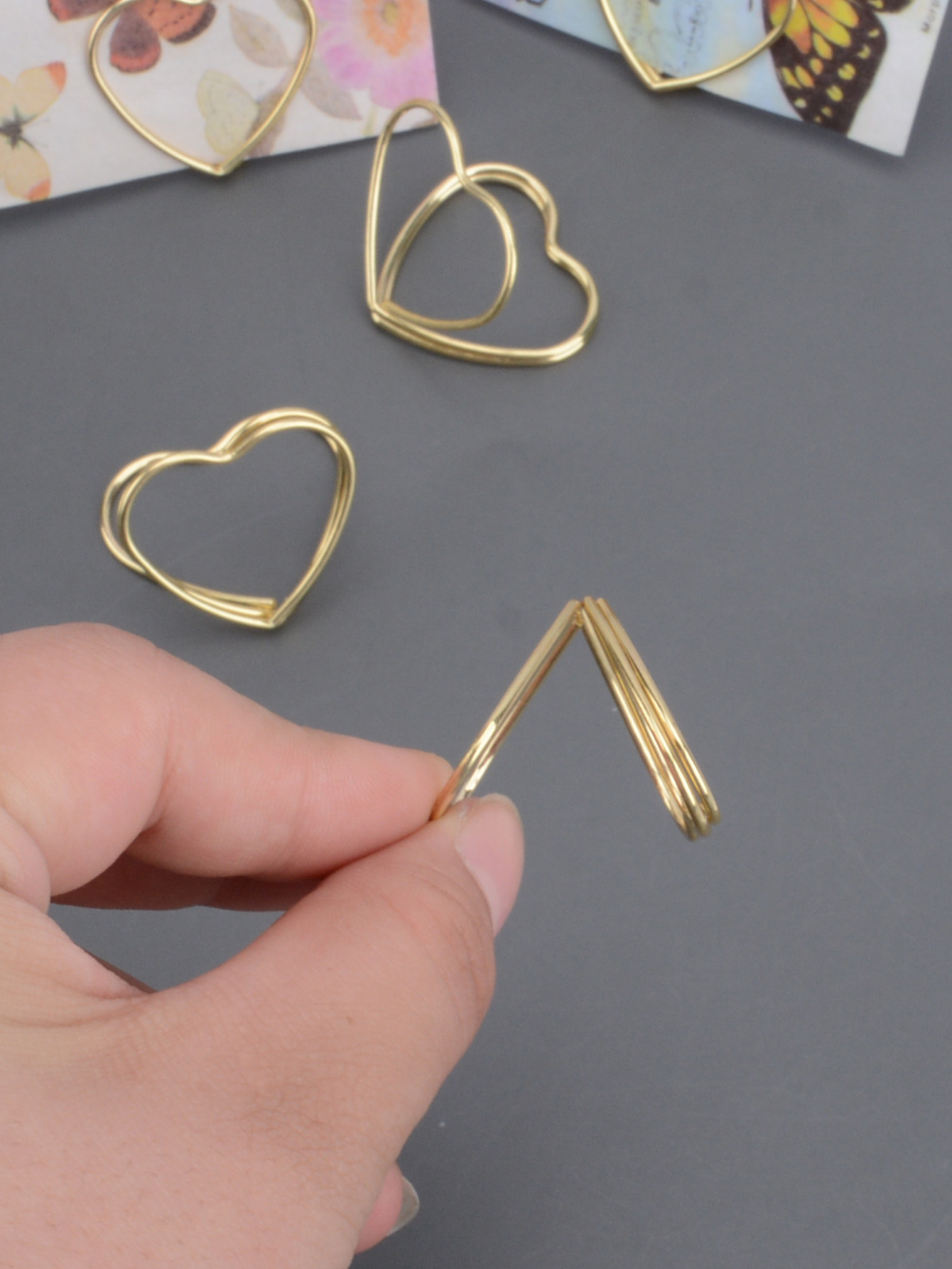 Golden Clips Metal Place Card Holder Wedding - Temu