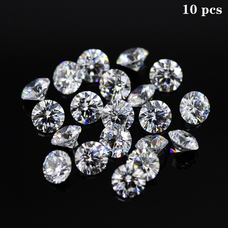 Cubic Zirconia Stone Round Shape Brilliant Cz - Temu Kuwait