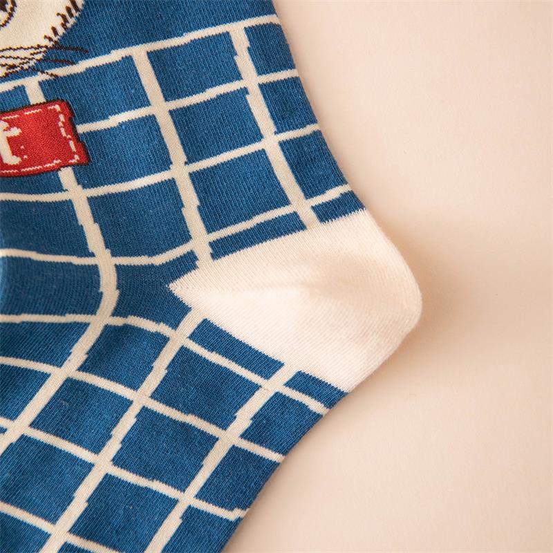 Cotton Soft Kitty Pattern Tube Socks Women - Temu United Kingdom