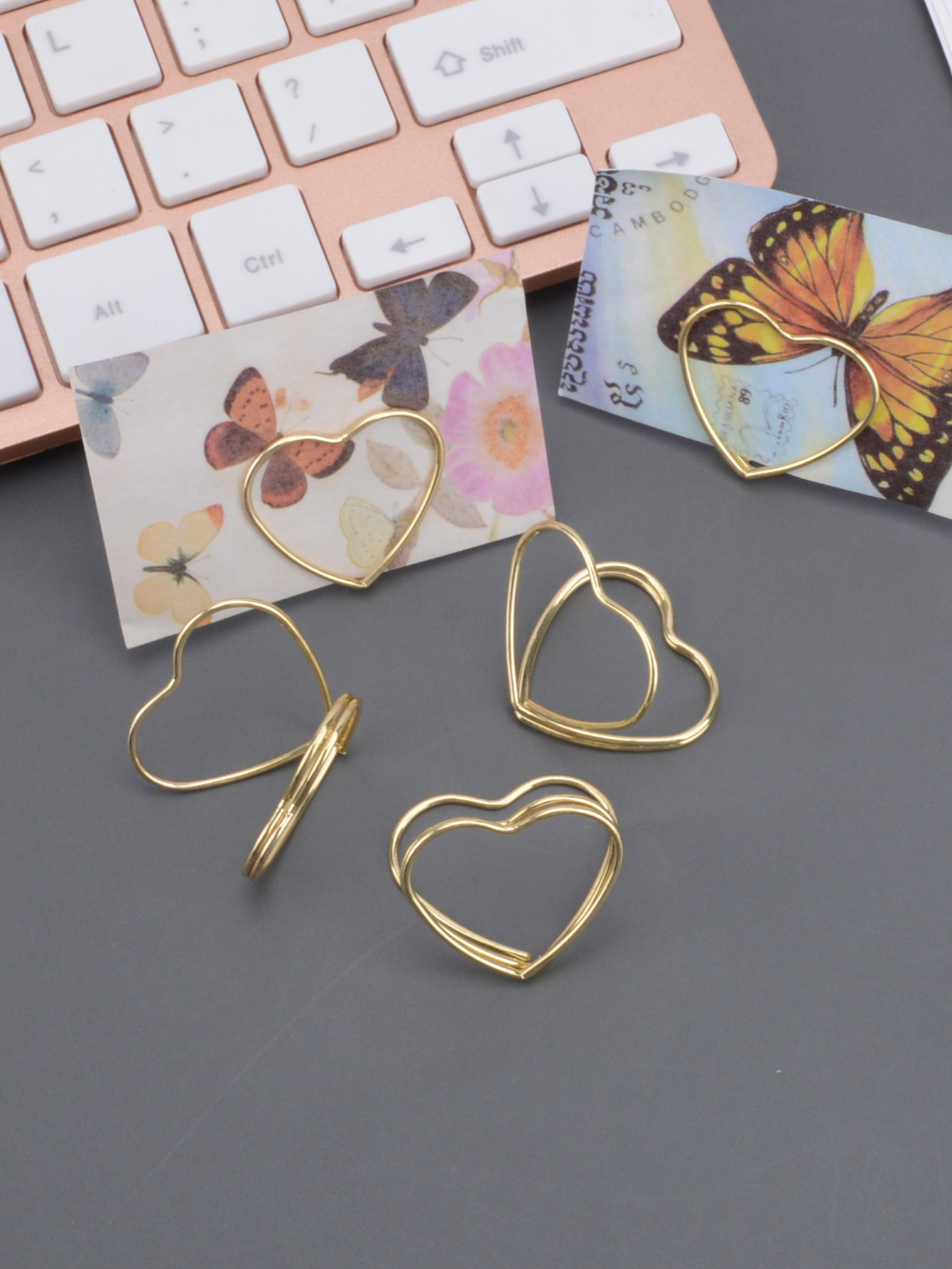 Golden Clips Metal Place Card Holder Wedding - Temu