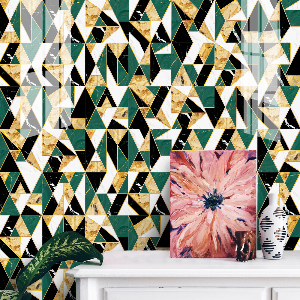 10pcs Colorful Modern Wall Sticker Home Decoration Golden Green ...