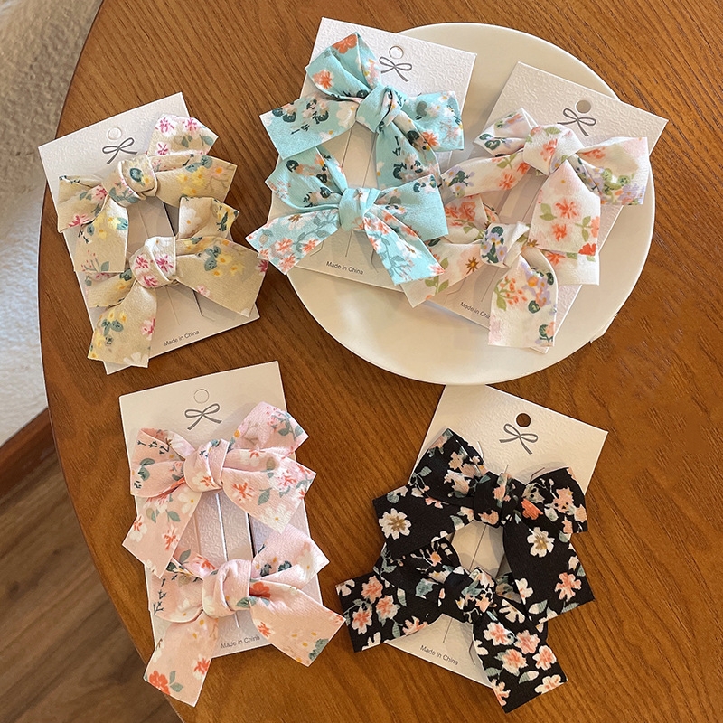 Bow Knot Flower Hair Clip Ladies Fashion Vintage Colorful Hair Clip ...