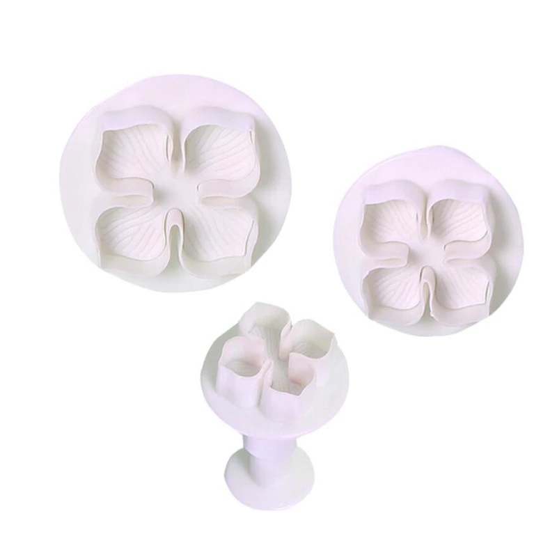 3pcs Hydrangea Spring Mold Diy Fondant Cake Tool Cartoon Cookie ...