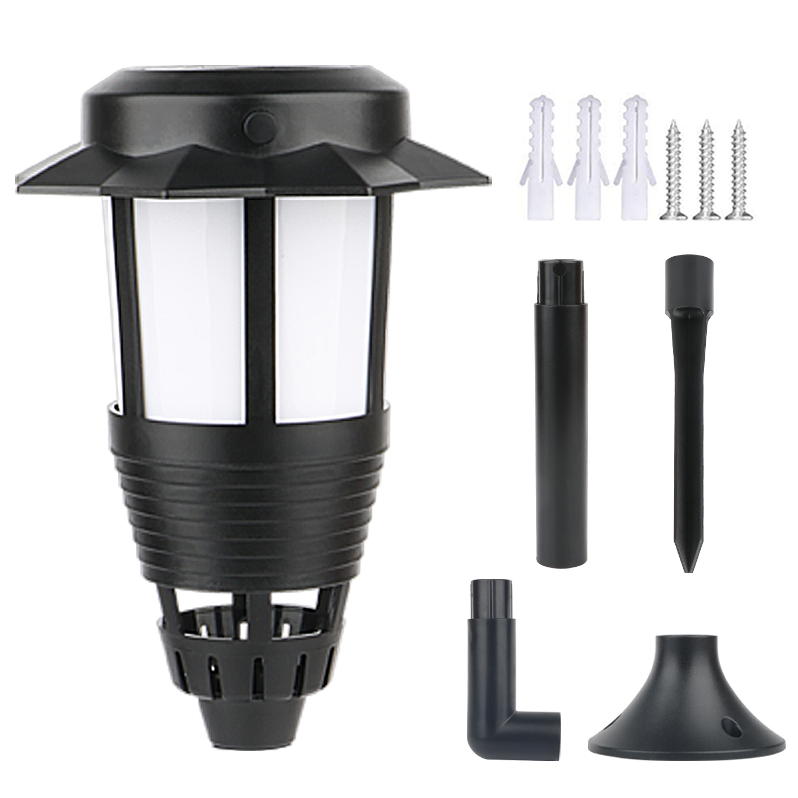 1pc Upgraded Solar Lantern Flickering Flame Decorative Lighting ...