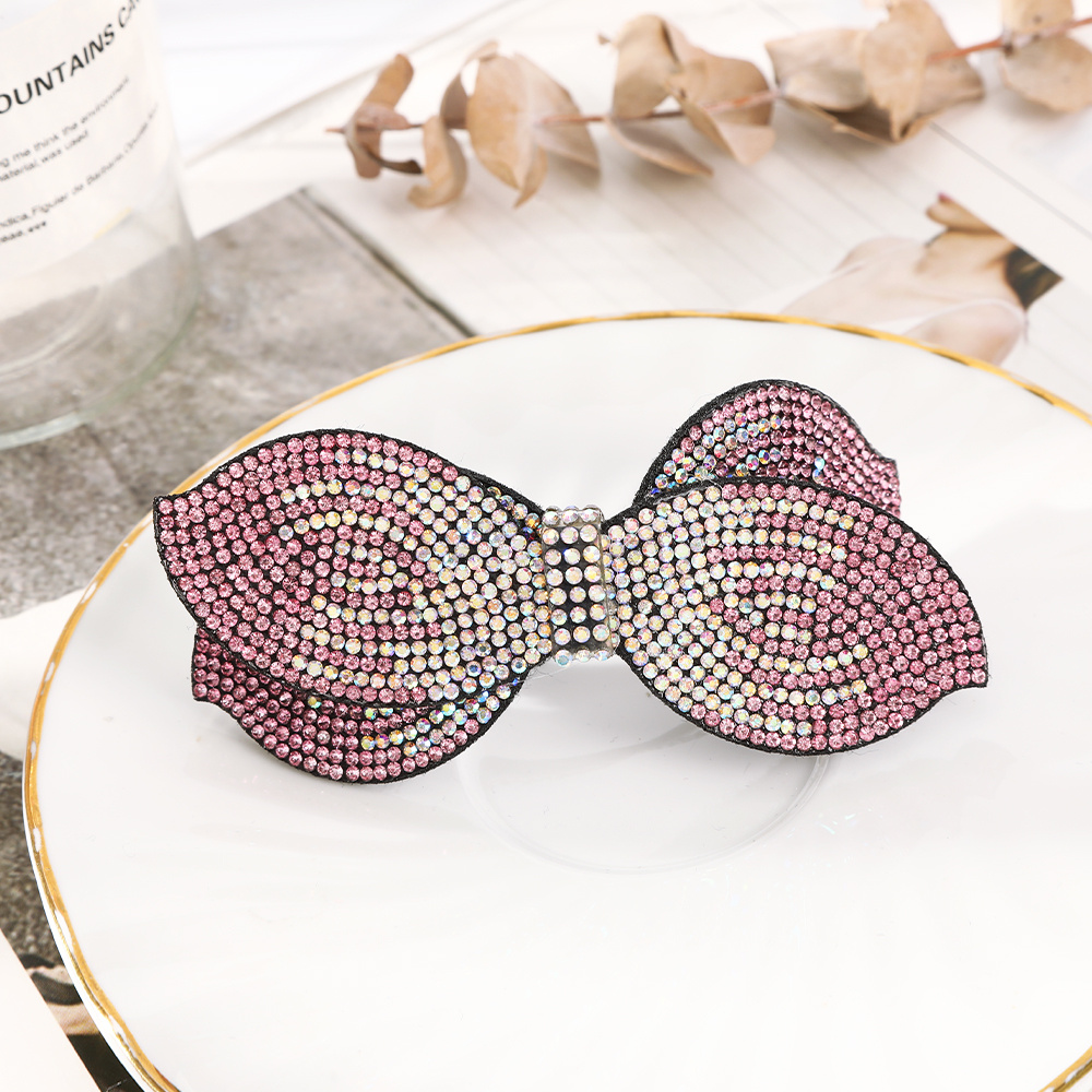 double layer round bow hair clip metal retro - Temu Norway