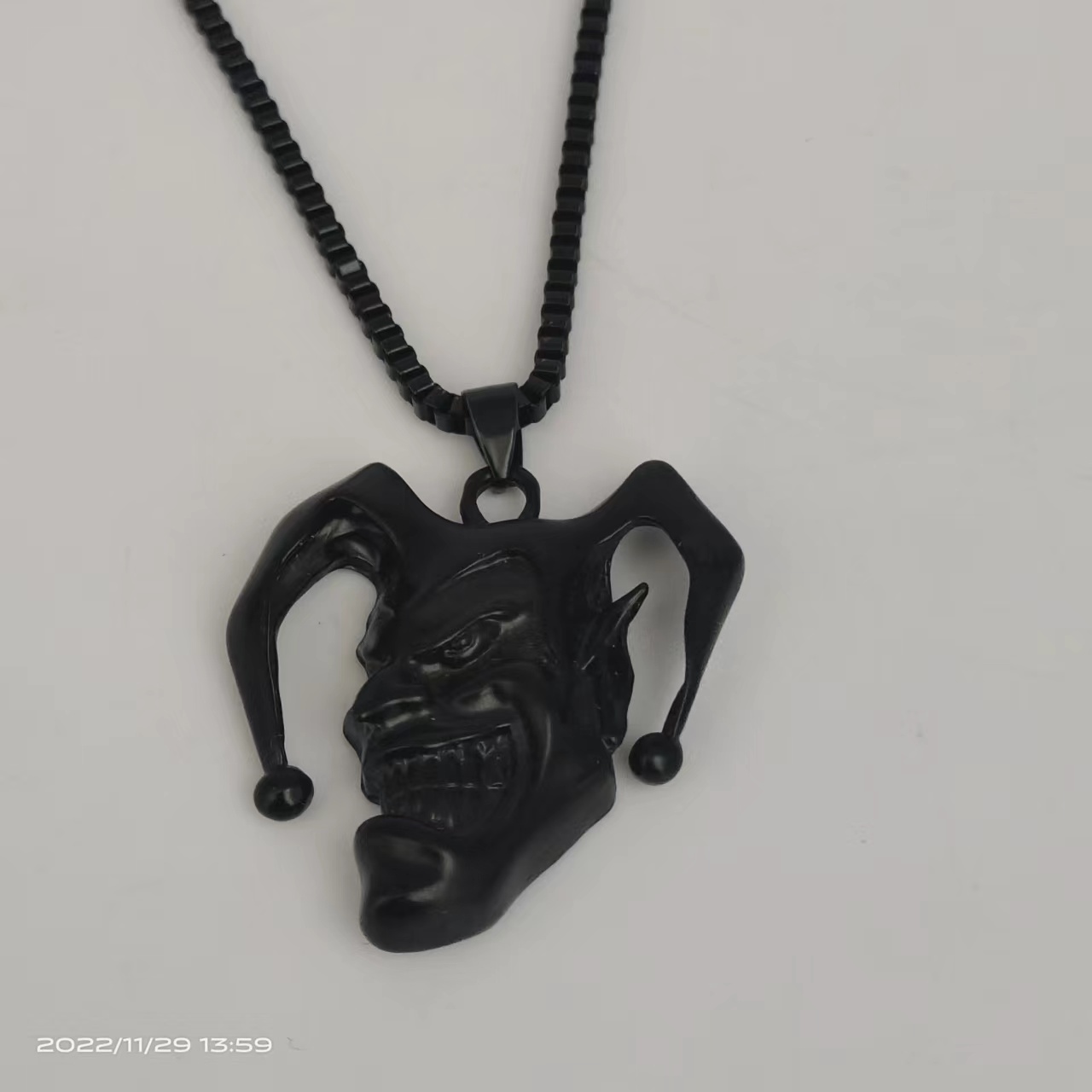 Hippie Cool Punk Evil Clown Pendant Necklace Extender Chain - Temu New ...