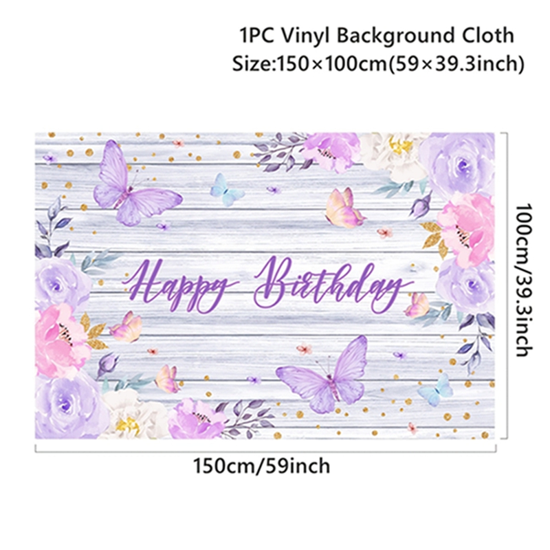 ink Butterfly Banner Wood Pattern Happy - Temu