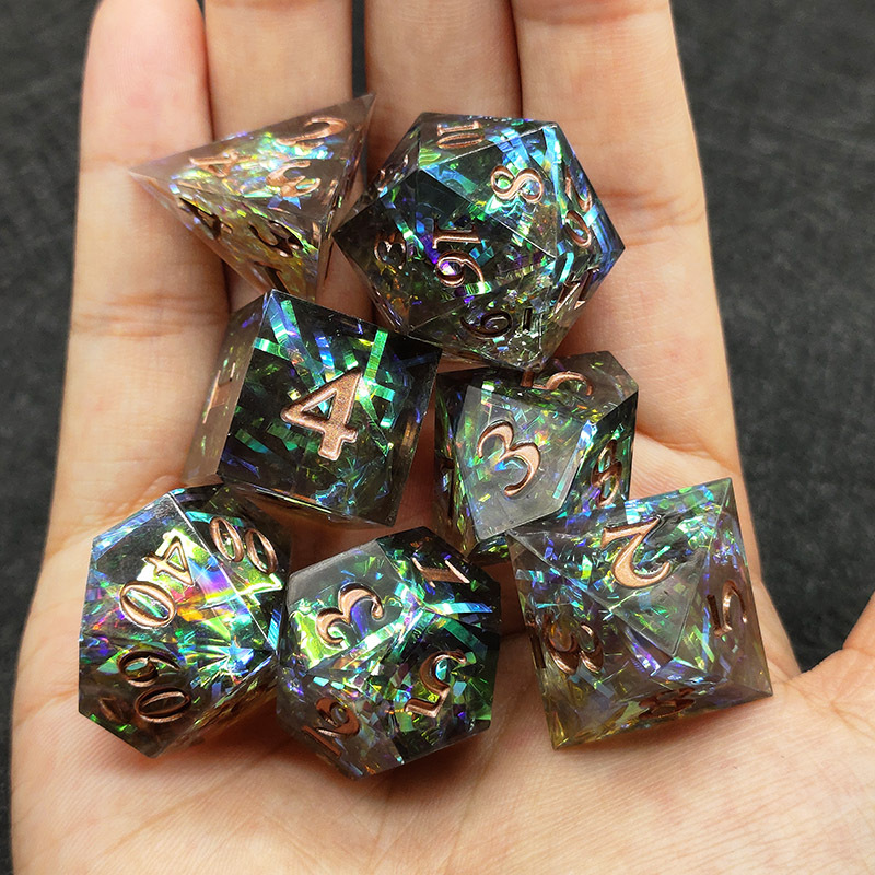 Resin Running Group Dice Coc Cthulhu Dnd Dice D20 Dragon - Temu