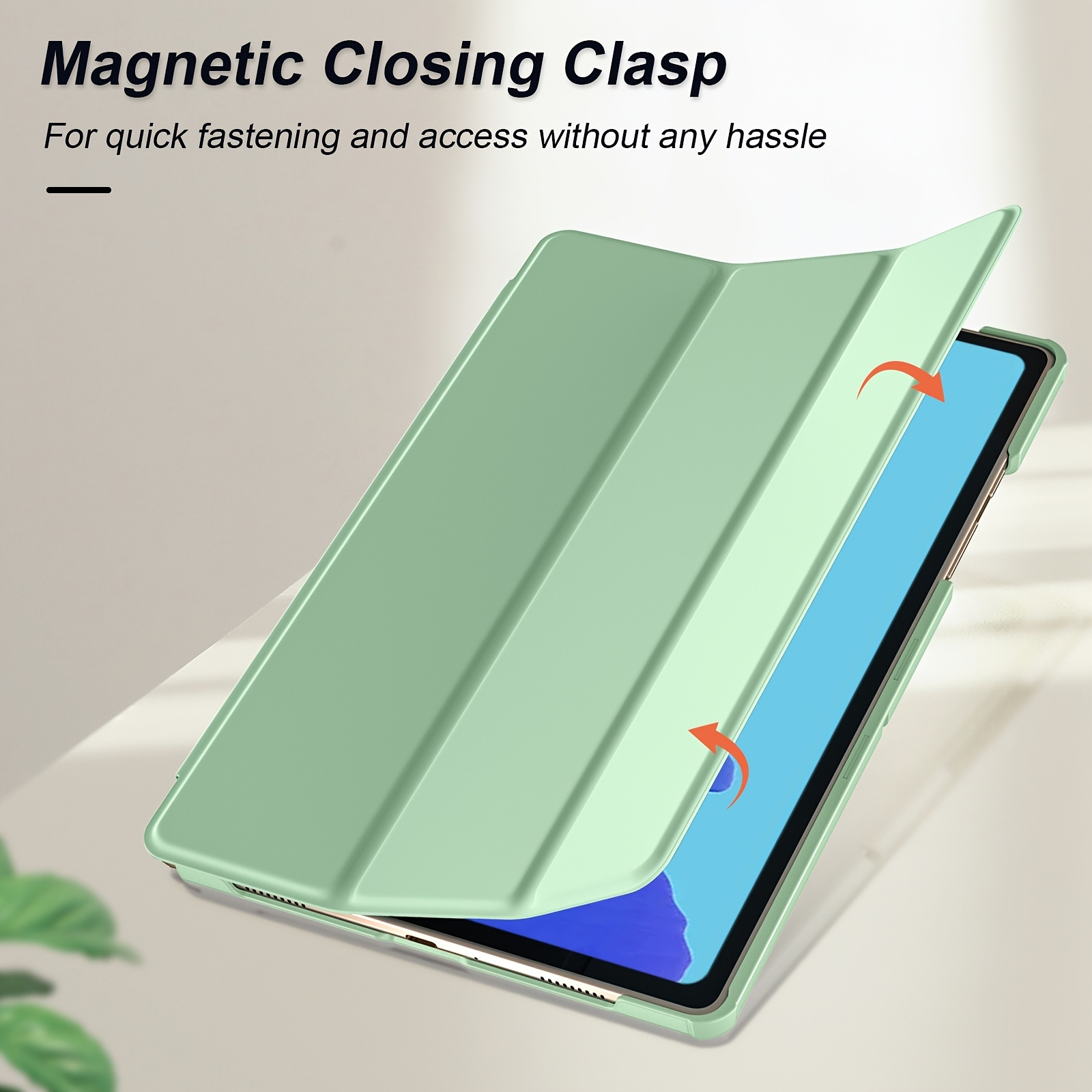 Mint Green Soft Tpu Back Protective Stand Case With Pencil Holder For ...