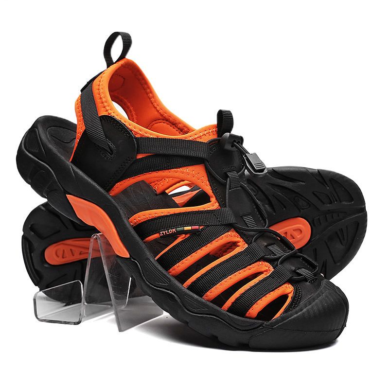 Mens Closed Toe Non Slip Lightweight Hiking Sandals Water Sandals ...