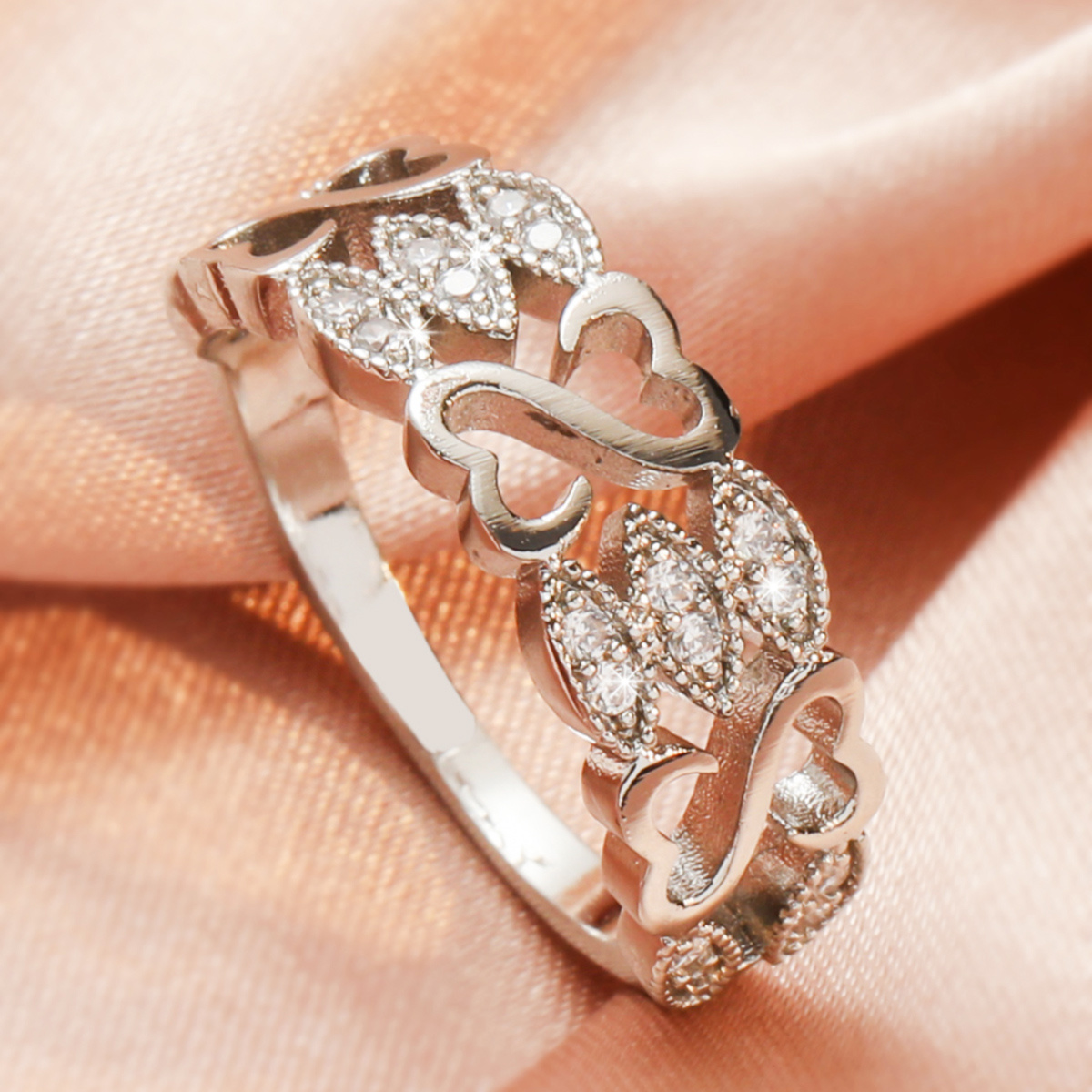 Love Lady Couple Lover Gift Wedding Zircon Ring - Jewelry & Accessories ...