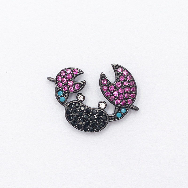 Micro Inlaid Colorful Crab Beads Suitable Bracelet Diy - Temu United ...