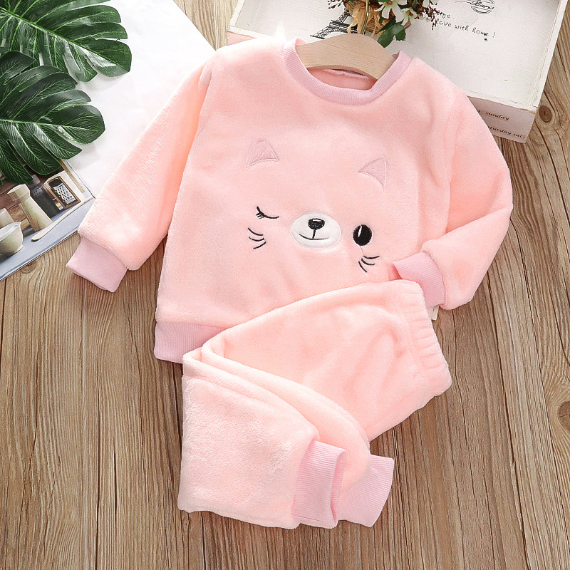 Girls Pajamas Family Outfit Round Neck Long Sleeve T shirt - Temu ...