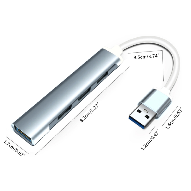 Boost Productivity A Usb3.0 High speed 4 port Hub Splitter - Temu New ...